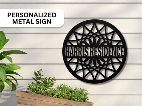 Personalized Die Cut Metal Sign Personalized Housewarming T Custom