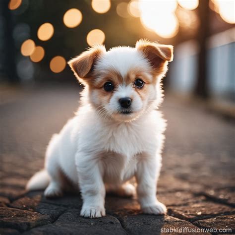 Small Cute Dog Stable Diffusion Online