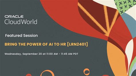 ai oraclecloudworld2023 hr oraclefusioncloud futureofai oracle… rchilli inc