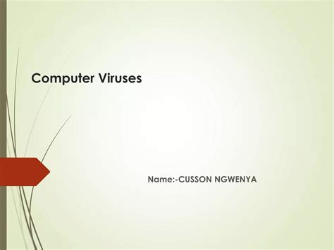 Computer Viruses PPT