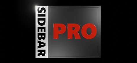 Pro Sidebar Add On Blendernation
