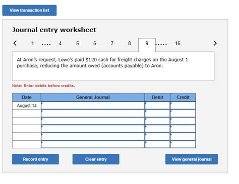 Solved Journal Entry Worksheet Begin Tabular Lll 1 And 4