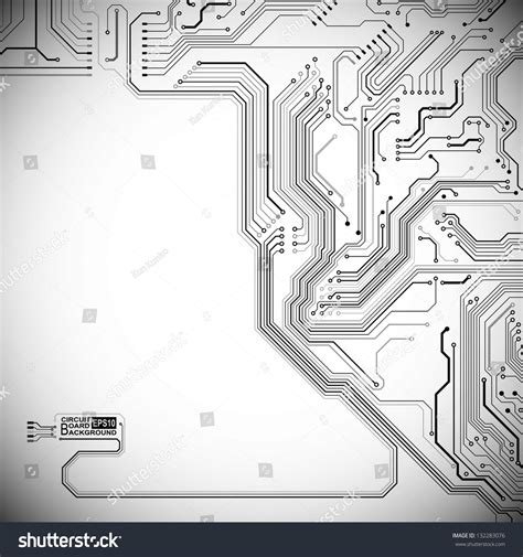 Technological Vector Background Circuit Board Texture Stock Vector