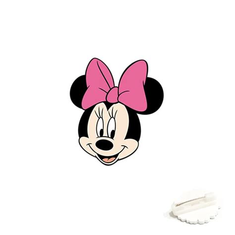 Minnie Mouse Face With Pink Bow