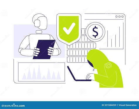 Ai Powered Fraud Detection Abstract Concept Vector Illustration Stock