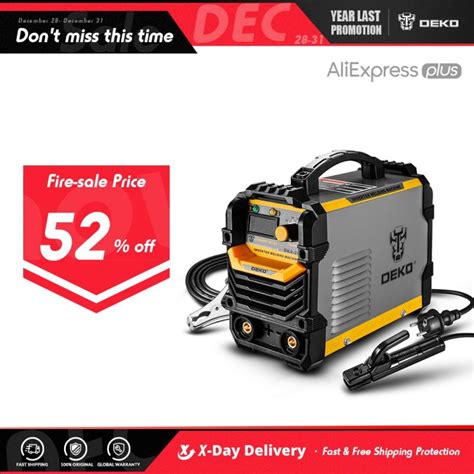 DEKO DKA-200Y 200A 4.1KVA Inverter Arc Electric Welding Machine 220V ...