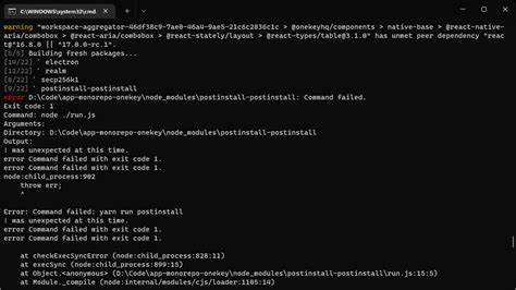 Problem While Using Command Yarn · Issue 664 · Onekeyhqapp Monorepo