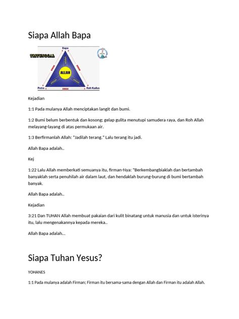 Siapa Allah Bapa Pdf