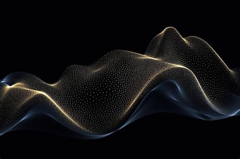 Premium Ai Image Abstract Wave Of Particles