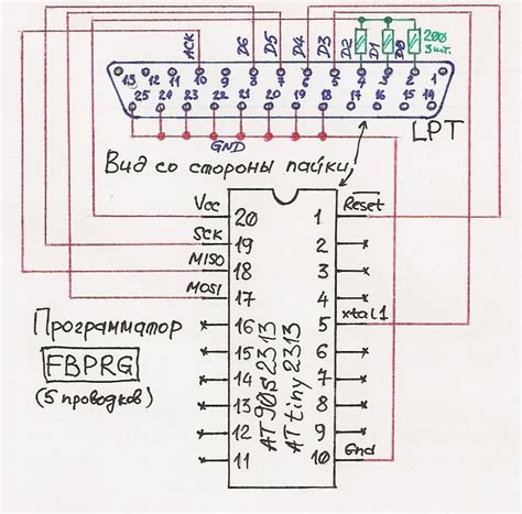 Каким программатором прошить attiny2313
