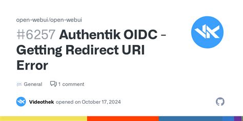 Authentik Oidc Getting Redirect Uri Error · Open Webui Open Webui