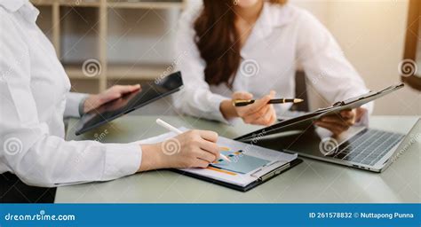 Team Work Process Photo Young Business Crew Working With New Startup Project Project Managers