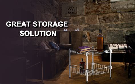 CLCARE Stacking Shelf Adjustable Stackable Expandable Heavy Duty Storage Shelving Unit