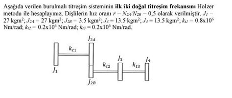 solved solve it by hand and use table for holzer method