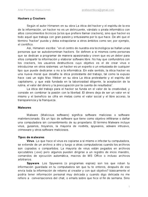 Hackers Y Crackers Pdf