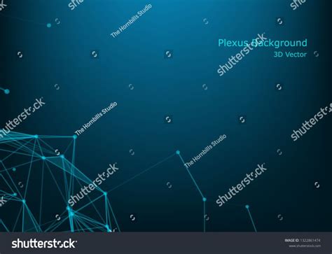 Abstract Technology Futuristic Background Big Data Visualization Block Chain Network Concept