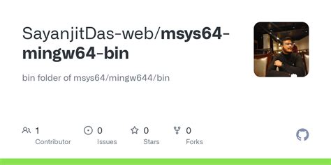 Github Sayanjitdas Webmsys64 Mingw64 Bin Bin Folder Of Msys64