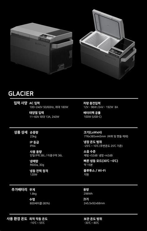 캠핑용 글래시어 냉장고 Bx100 디바이스마트