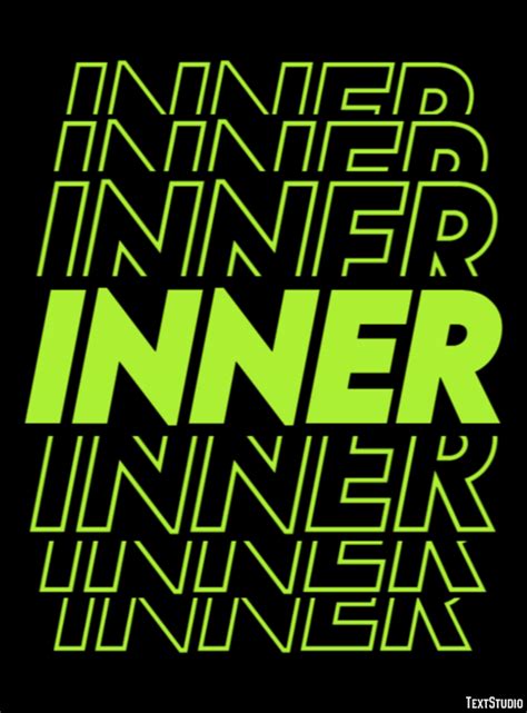 Inner Text Effect And Logo Design Word