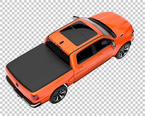 Пикап на прозрачном фоне 3d рендеринг иллюстрация Премиум Psd Файл