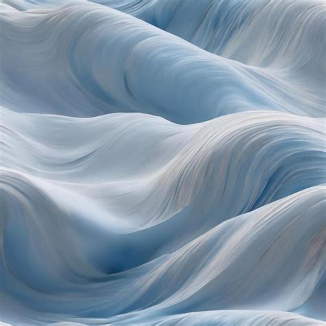 Premium AI Image Blurring Effect Seamless Texture And A Gentle Flowing Flow Of Bluishwhite
