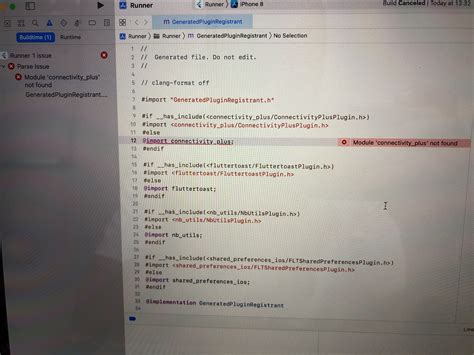 Unable To Find Modules In Ios Issue Flutter Flutter Github