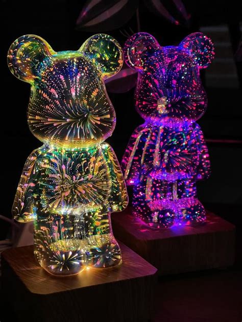 Нічник світильник 3d Bearbrick статуетка проектор светильник мишка — ціна 750 грн у каталозі