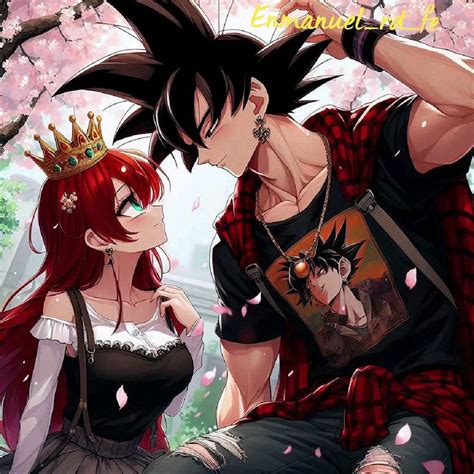 Goku X Rias Gremory In 2025 Goku Dragon Ball Art Son Goku