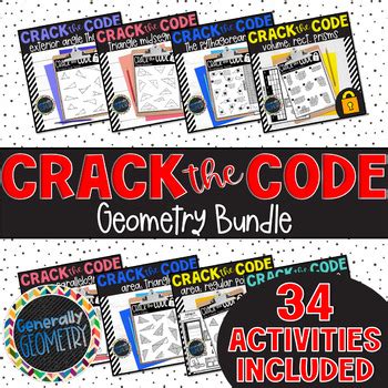 Crack The Code Geometry Bundle Activities Included By Generally Geometry