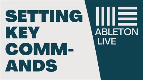 Ableton Live Setting Key Commands Youtube
