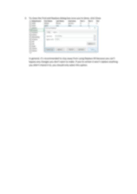 SOLUTION Excel Using Find Replace Studypool