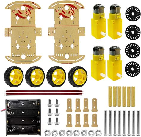 Car Chassis 4wd Robot Car Kit For Arduino Sastron Limited