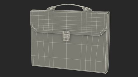 Expanding File Folder With Handle Red 3d Model 19 3ds Blend C4d Fbx Max Ma Lxo Obj