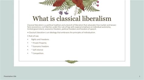 What Is Classical Liberalismpptx