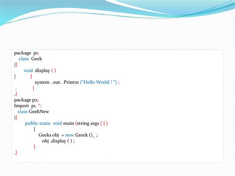 Visibility Modifiers For Access Controlpptx