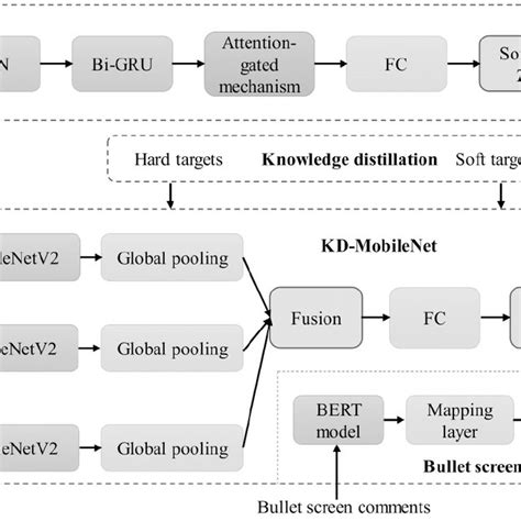 architecture of multimodal knowledge distillation network based on