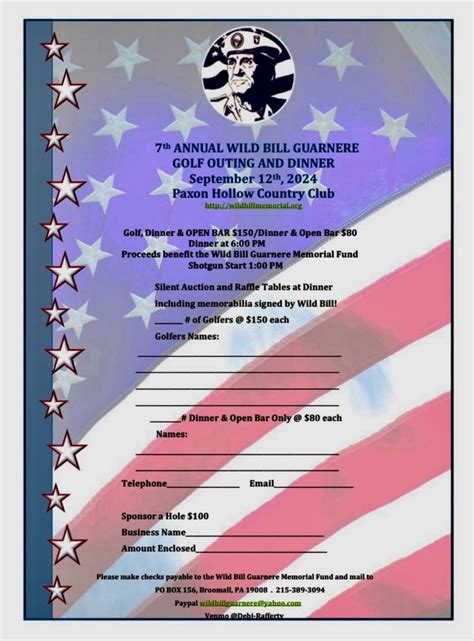 Looking For Sponsors… Golfers Sign Ups Started Sold Out Last Year