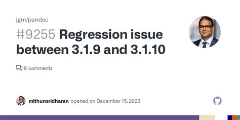 Regression Issue Between 319 And 3110 · Issue 9255 · Jgmpandoc