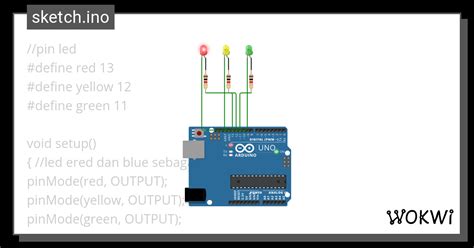 PROJEK 4 LAMPU MATI NYALA Wokwi ESP32 STM32 Arduino Simulator