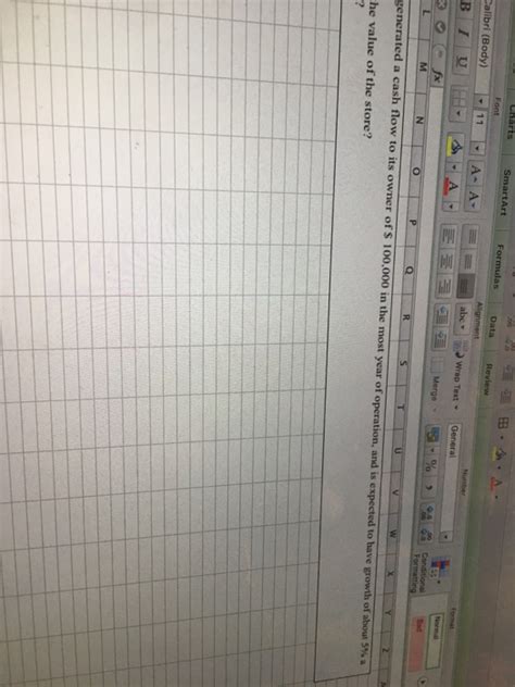 Solved Out Tables Charts SmartArt Formulas Data Review Font Chegg Com