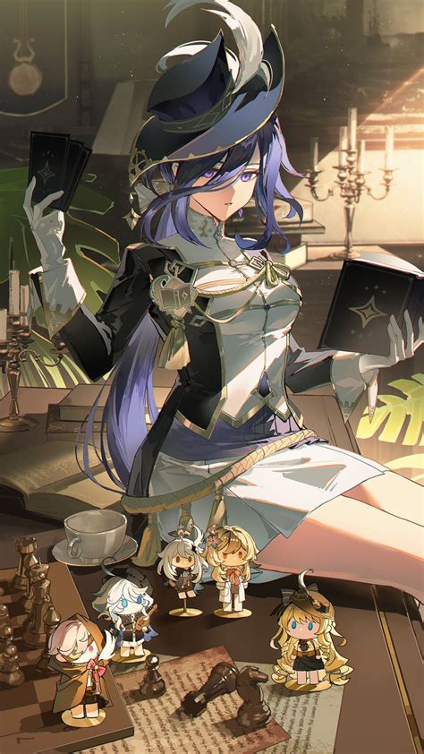 Lumine Furina Paimon Clorinde Navia And 7 More Genshin Impact