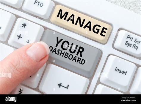 Text Caption Presenting Manage Your Dashboard Business Concept Web
