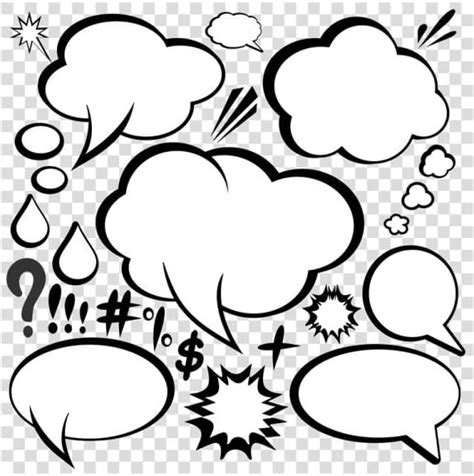 만화 스타일 대화 벡터 Eps Uidownload