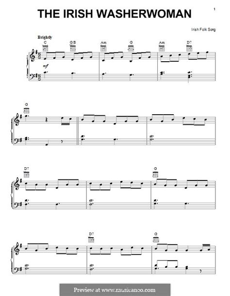 The Irish Washerwoman By Folklore Sheet Music On Musicaneo