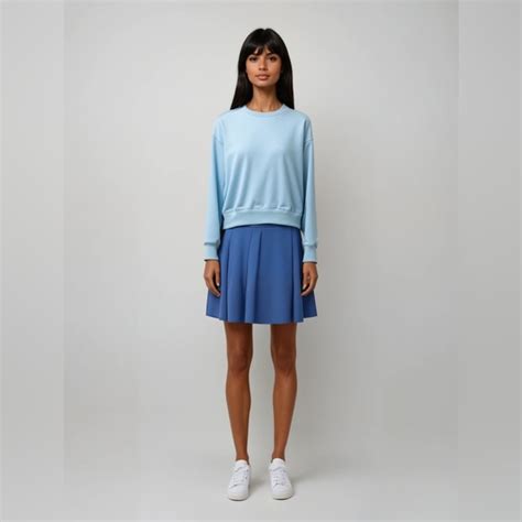 Comfy And Ready Skirts Comfy And Ready Mini Pleated Skirt In Nude Poshmark