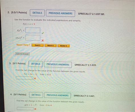 Solved Evaluate The Piecewise Defined Function At The