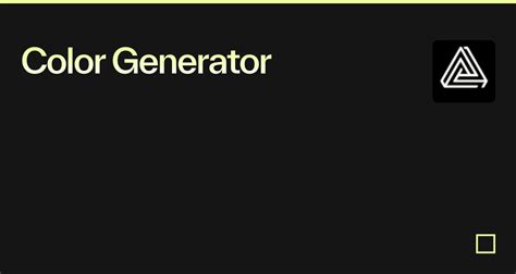 Color Generator Codesandbox