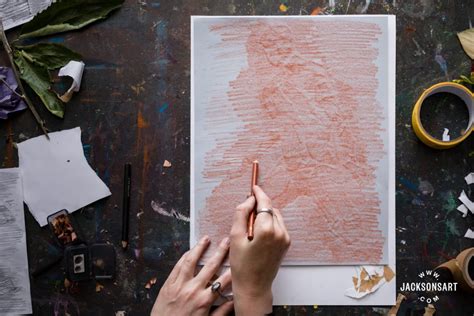 Frottage Drawing Techniques With Found Surfaces And Materials Jackson