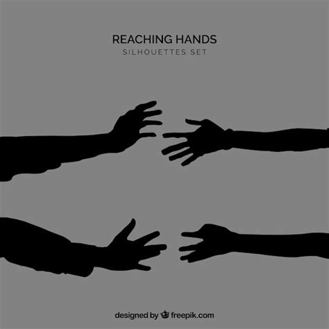 Silhouette Hands Reaching Out Images Free Download On Freepik