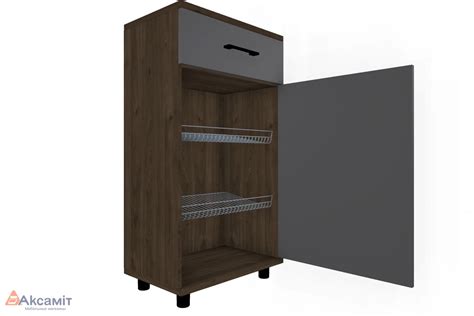 Тумба ТБ-5005-ГТ-АМ (Гикори Джексон Темный/Антрацит Матовый) недорого с ...